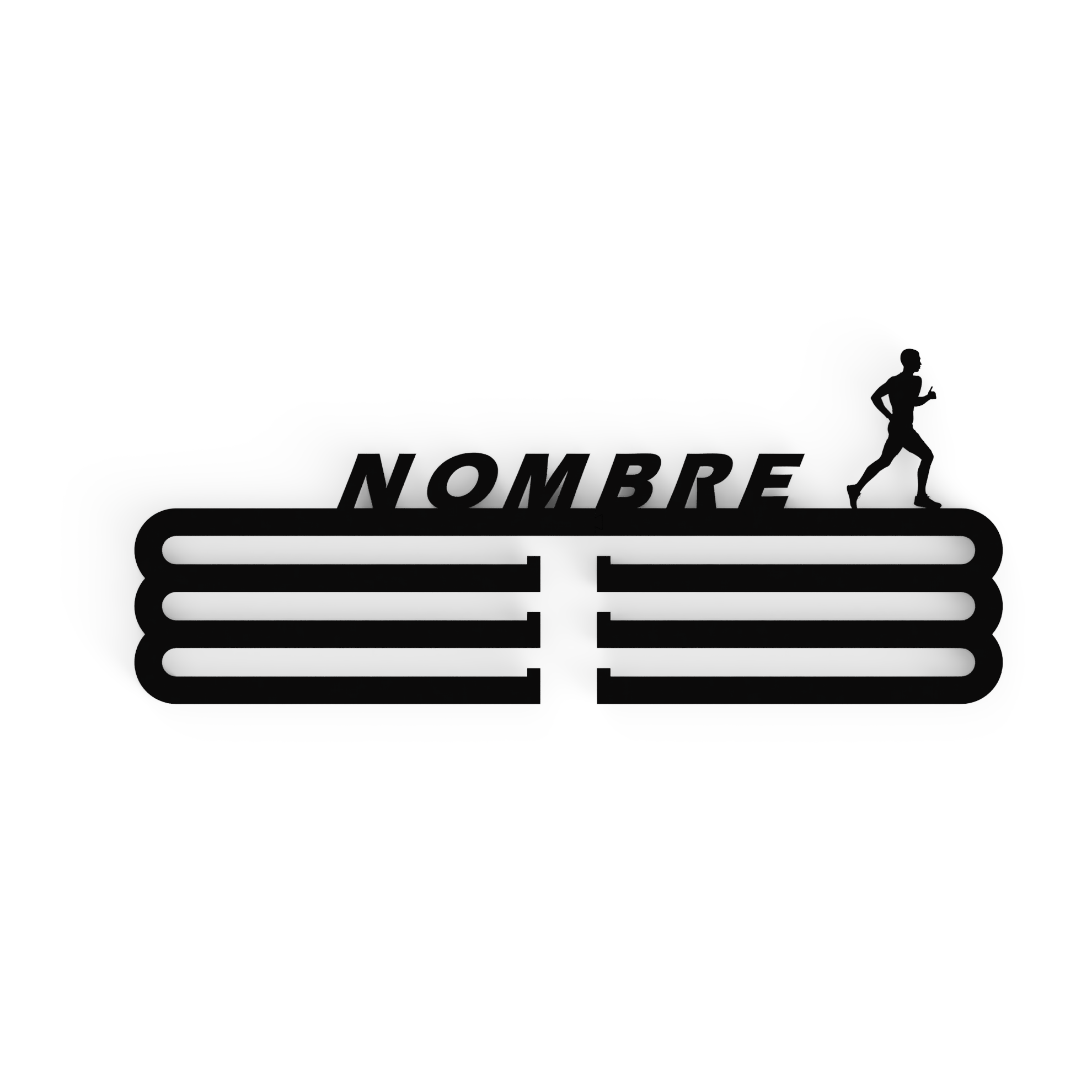 Medallero Running Silueta Hombre Personalizado – Medalleros Quinta